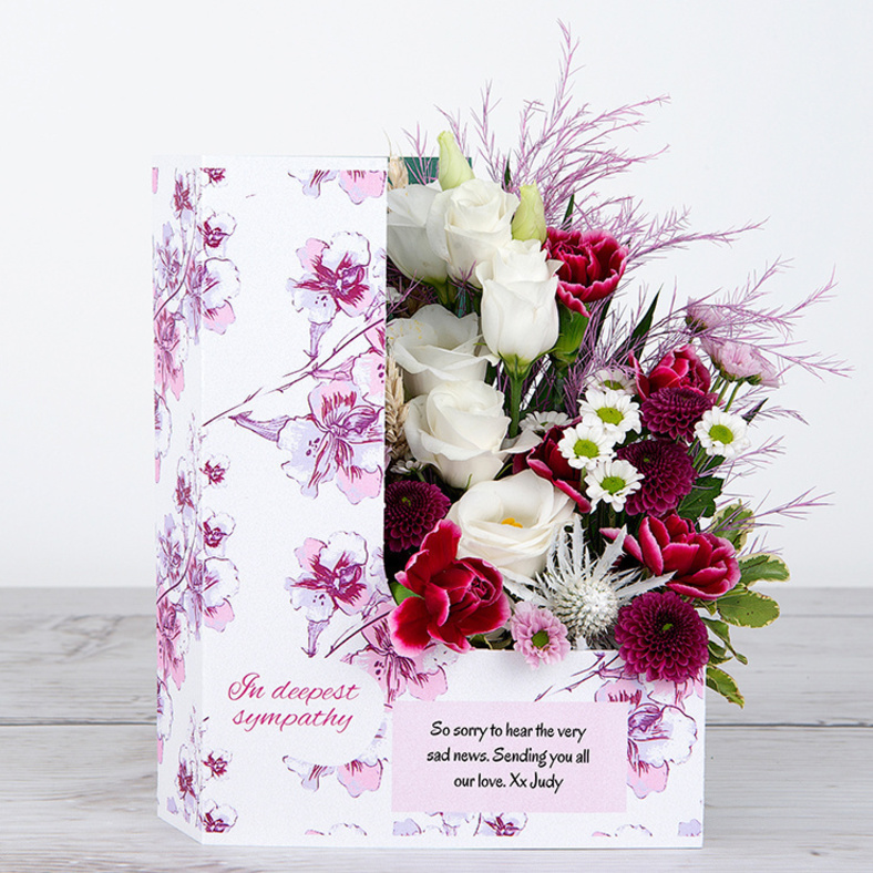 Personalised Sympathy Flowers & Cards | Flowercard